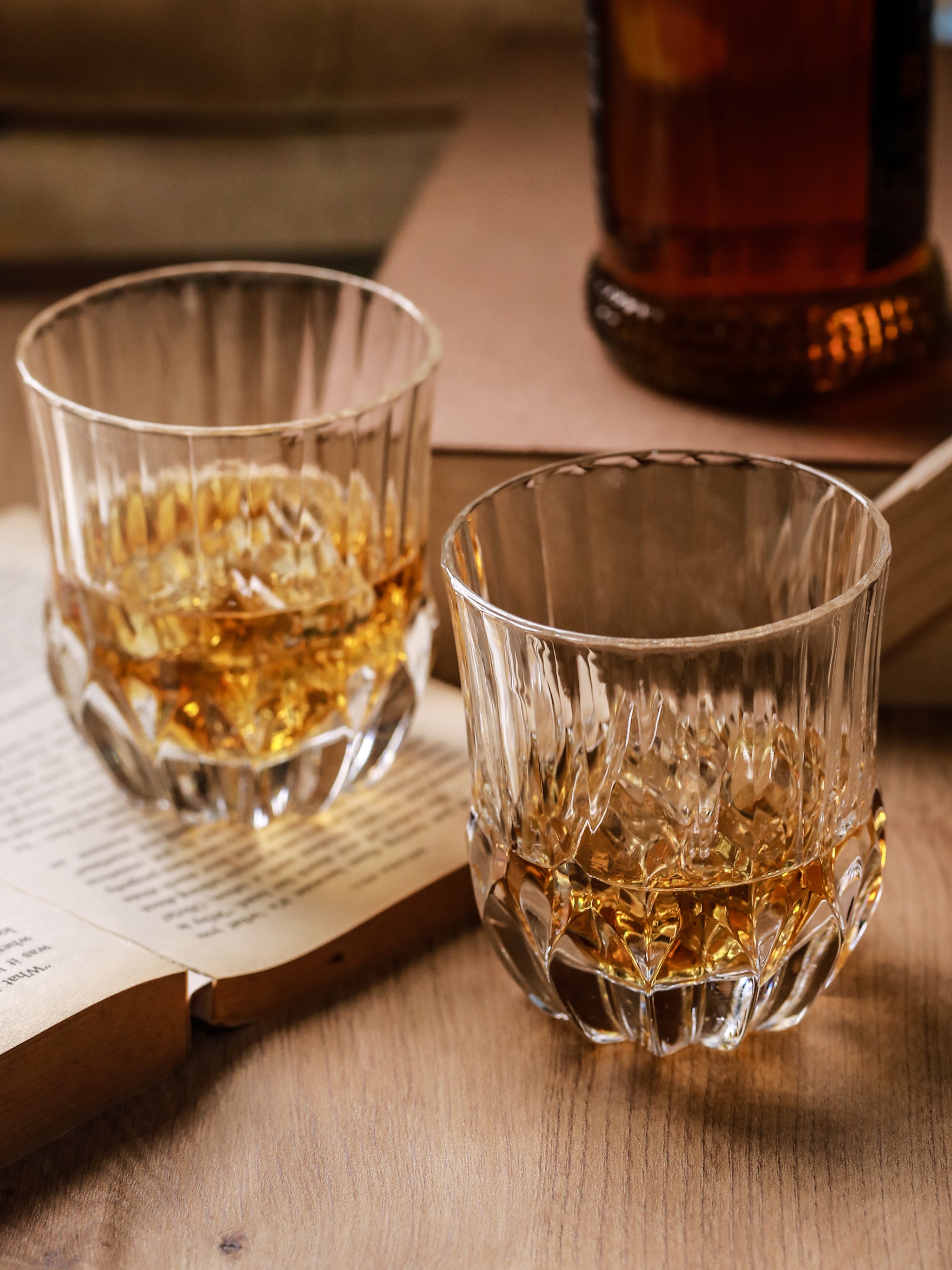 CRYSTAL GAUNTLET WHISKEY GLASS - ITALIAN CRYSTAL - SET OF 6